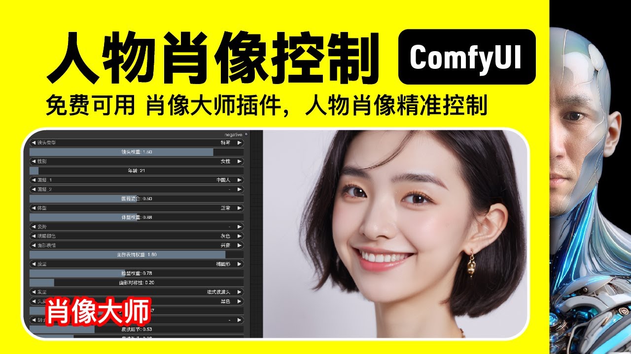 ComfyUI 人物肖像精準控制 肖像大師 工作流程下載安裝設定教學 - YouTube