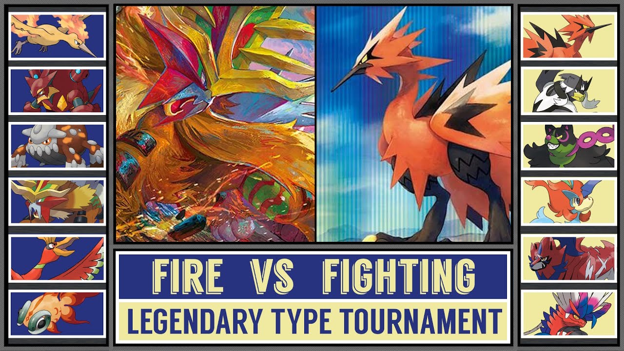 FIRE vs FIGHTING | Legendary Pokémon Type Tournament [Battle #6] - YouTube