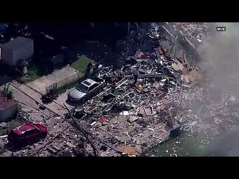 RAW: Aerial views of deadly Baltimore explosion - YouTube