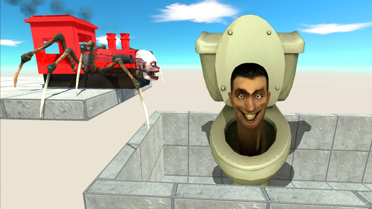 Skibiti Toilet Jump Over Challenge - Animal Revolt Battle Simulator ...