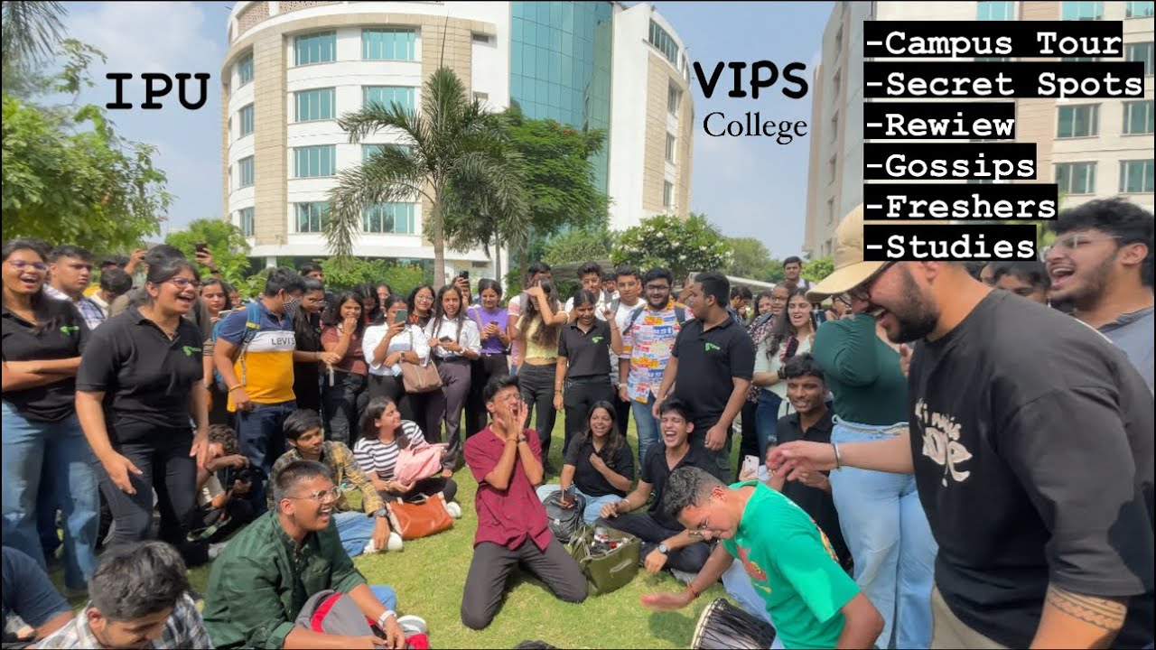 Inside VIPS IPU: Campus Tour 🏢, Hidden Spots,⛳️Gossips & Real Student ...