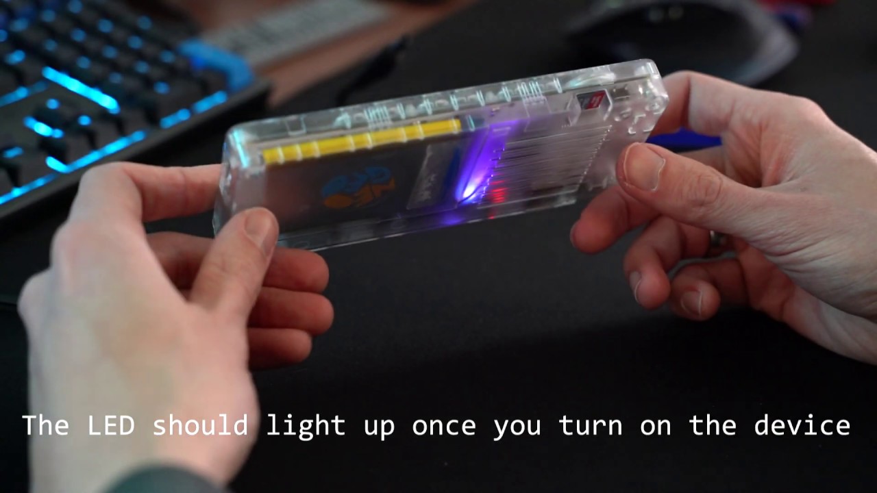 How to install an LED in the Odroid Go Advance - YouTube