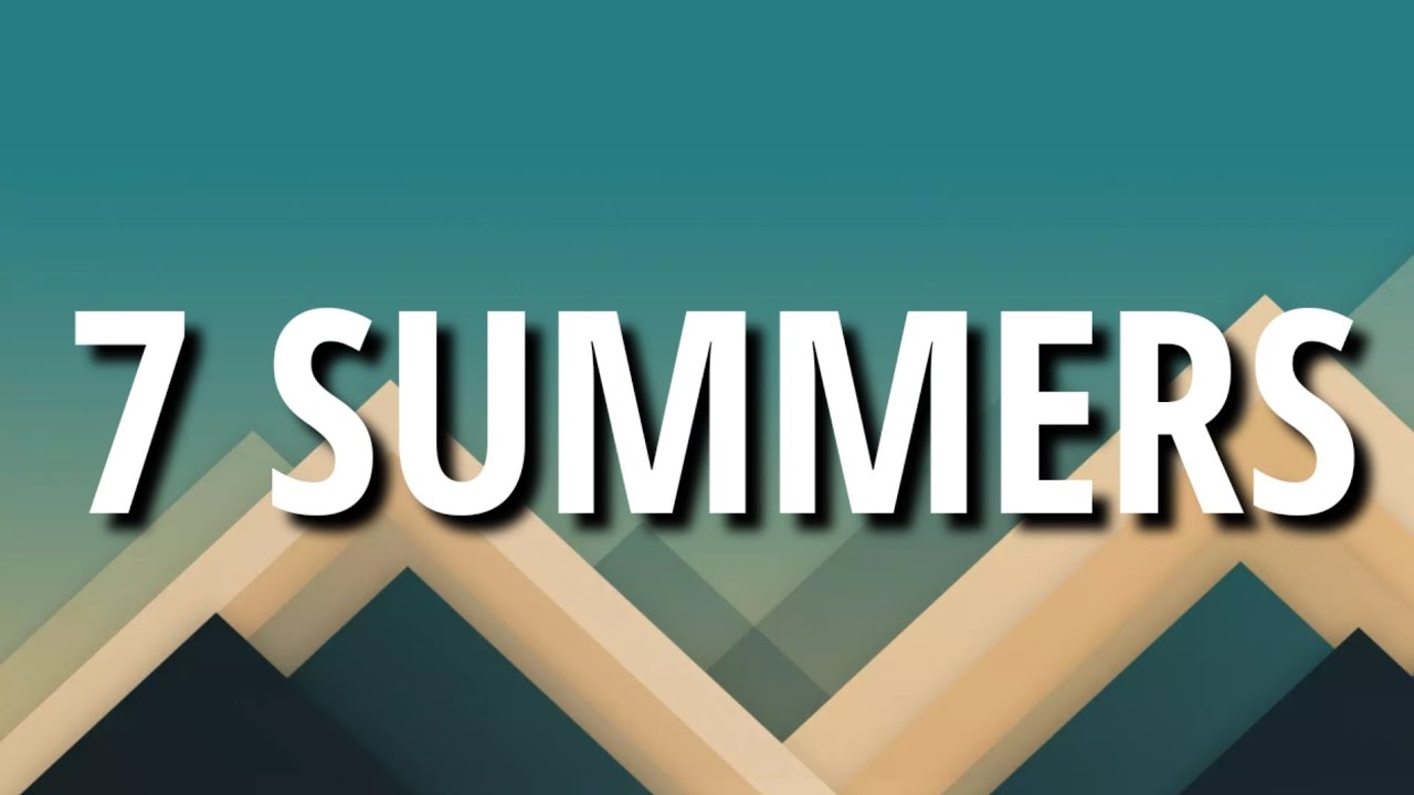 Morgan Wallen - 7 Summers (Lyrics) - YouTube