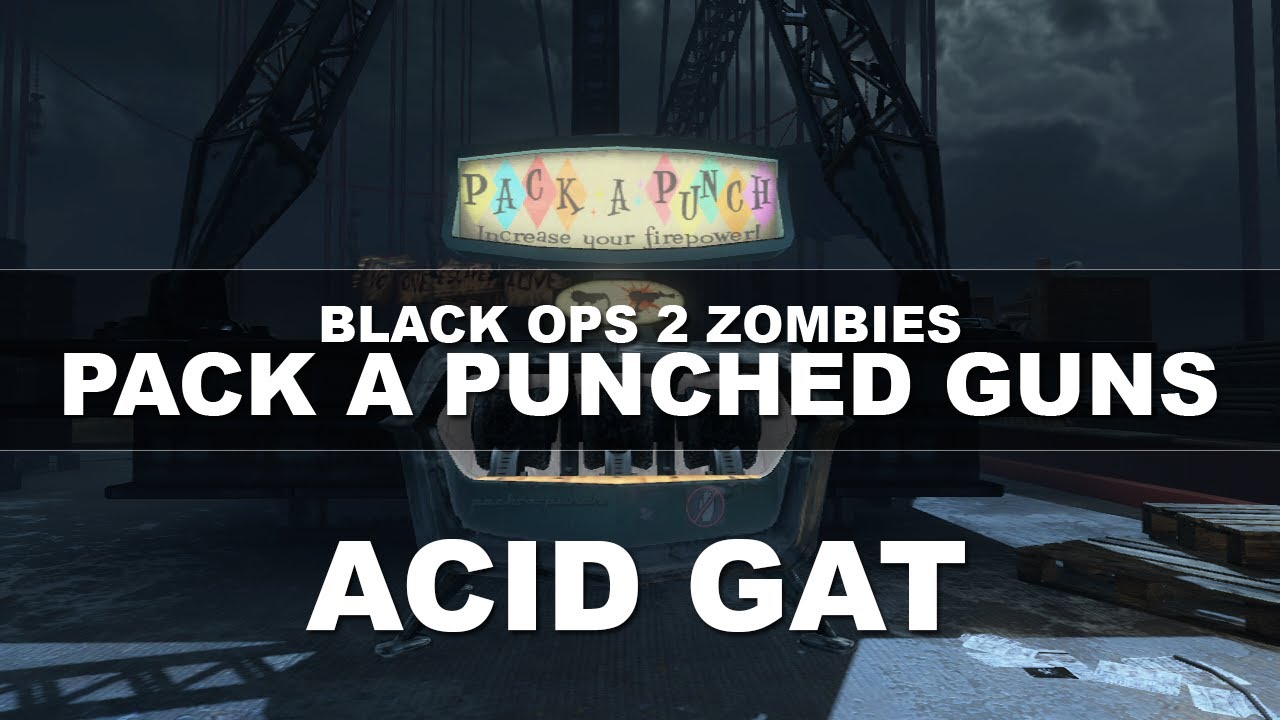 Black Ops 2 Zombies Pack A Punched Guns ACID GAT VITRIOLIC WITHERING ...