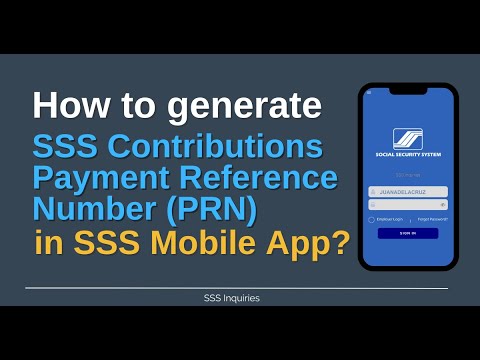 How to Generate SSS Contributions Payment Reference Number (PRN) in SSS ...