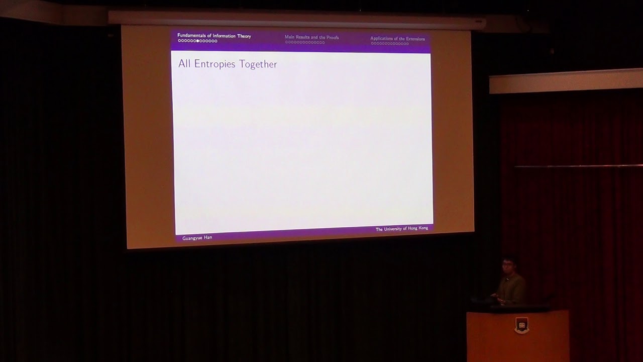 Dr. Guangyue Han: "Information-Theoretic Extensions of the Shannon ...