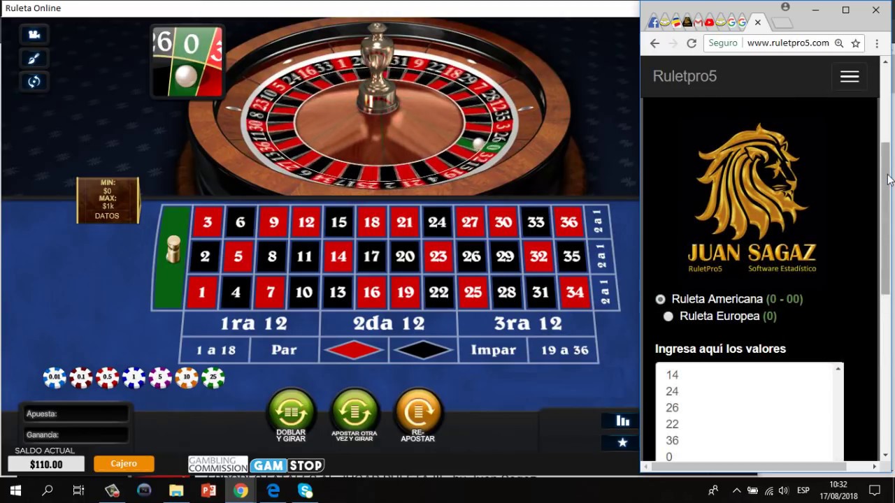 Cómo ganar a la Ruleta en ARGENTINA - Ruletpro5 - Juan Sagaz - YouTube