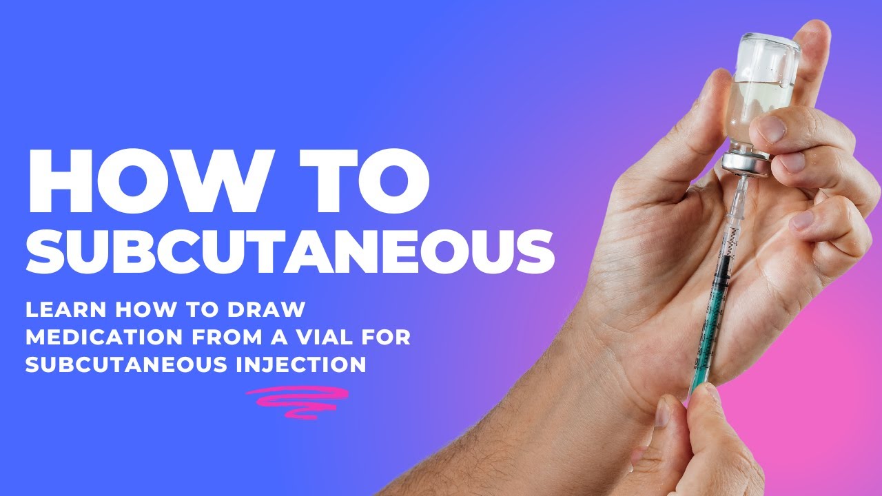 How to Prepare your Medications | Part II | Subcutaneous Injection ...