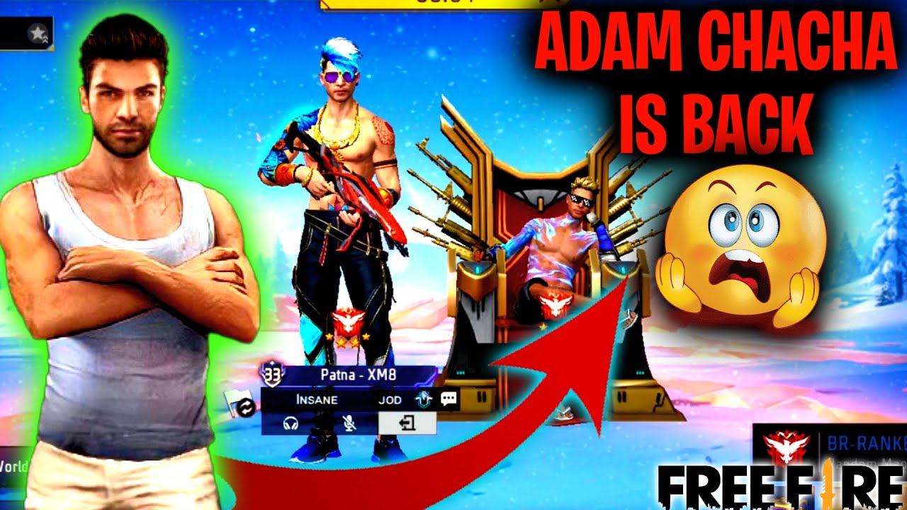 ADAM CHACHA IS BACK ON ACTION😱PLAYING WITH ADAM+ NO SKILL IN 2VS4 ...