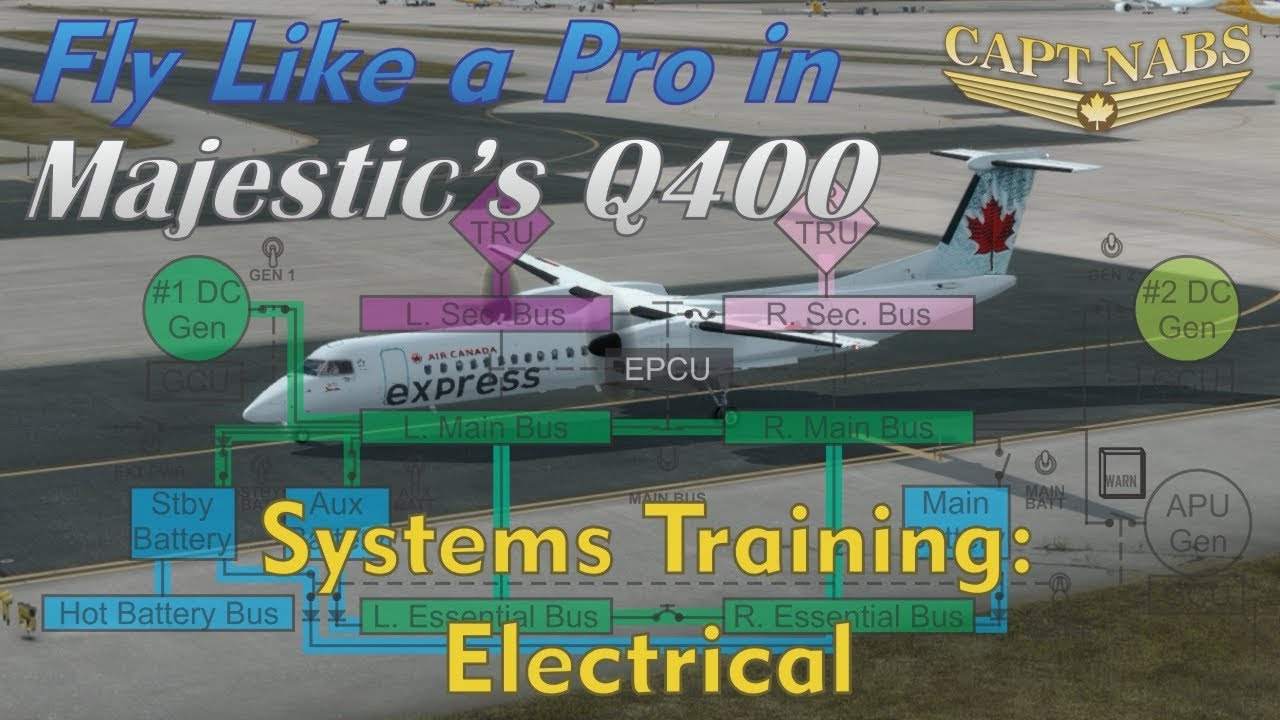 Majestic Q400 Systems Training: Electrical (Fly Like A Pro) - YouTube