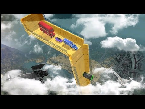 WORLD’S CRAZIEST VERTICAL MEGA RAMP STUNTS! 🚗🔥 (Impossible Racing ...