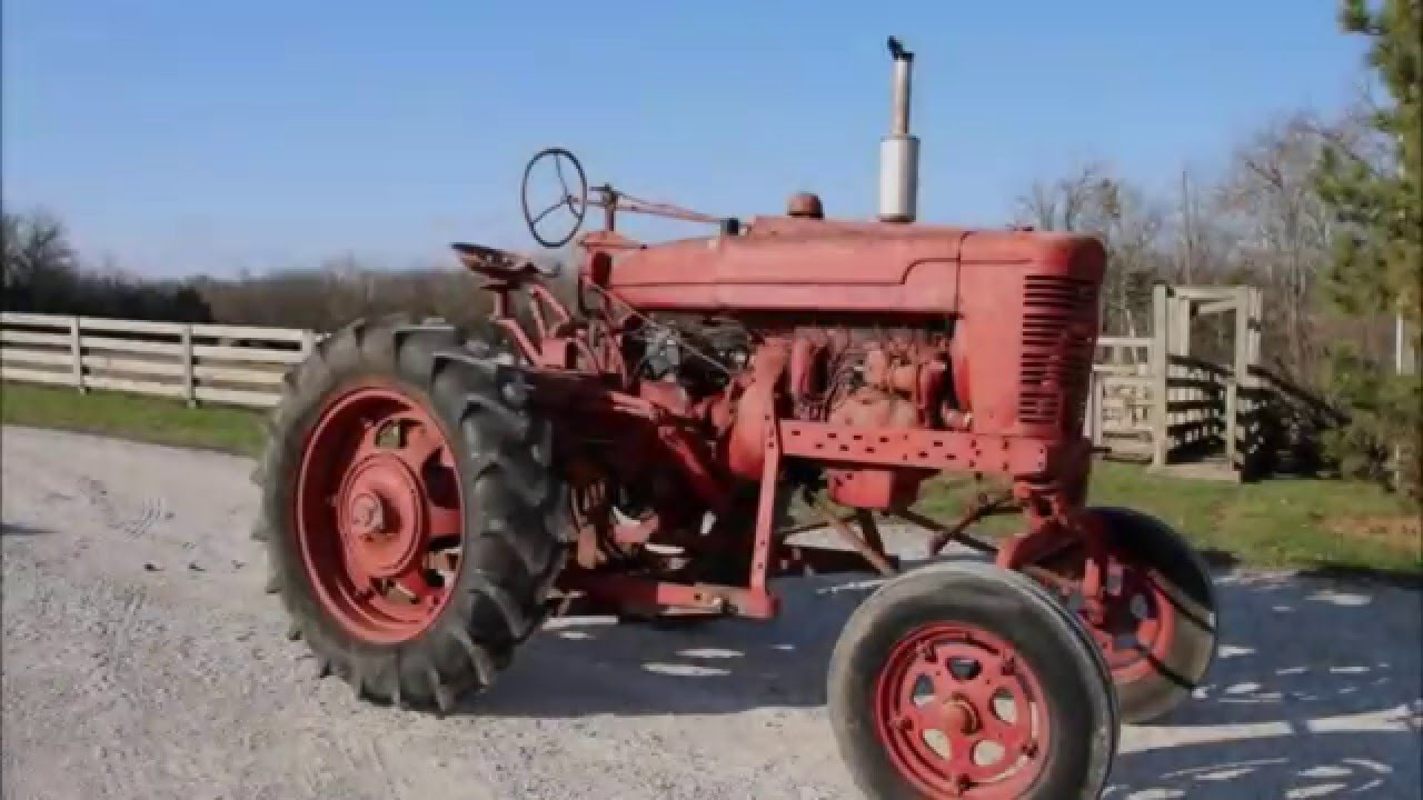 1948 Farmall MV Hi-Crop Tractor - YouTube