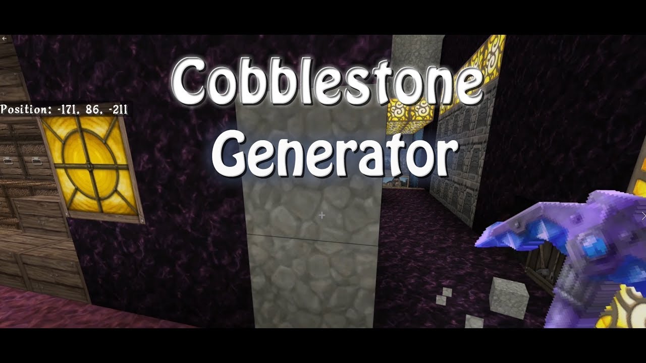 Easy Cobble Farm Minecraft Xbox One Tutorial - Automatic! - YouTube