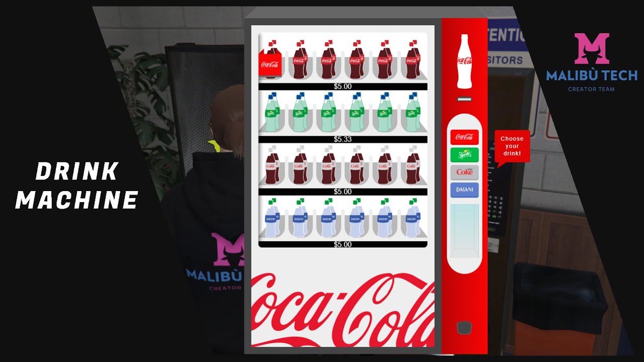 [GTAV][FIVEM] MBT Drink Machine [ESX/QB] - YouTube