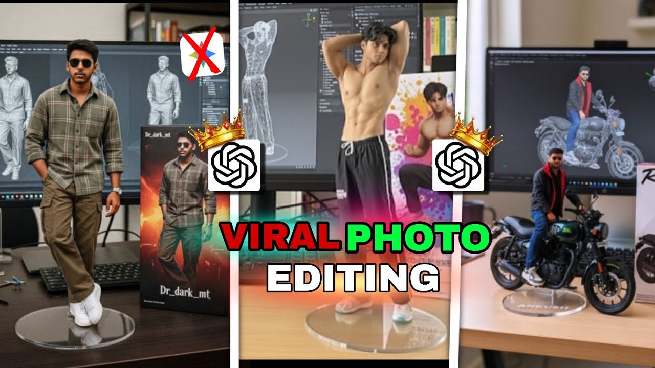 "3D Figurine Viral Photo Editing 2025 🔥 Trending Instagram Viral ...