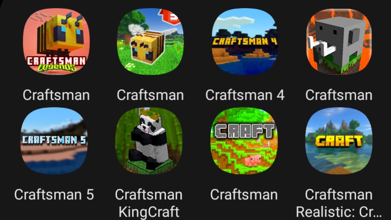 Craftsman VS Craftsman Building Craft VS Craftsman Realistic vs ...