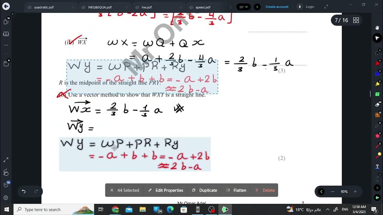 Vectors igcse problems solving with steps & tips - YouTube