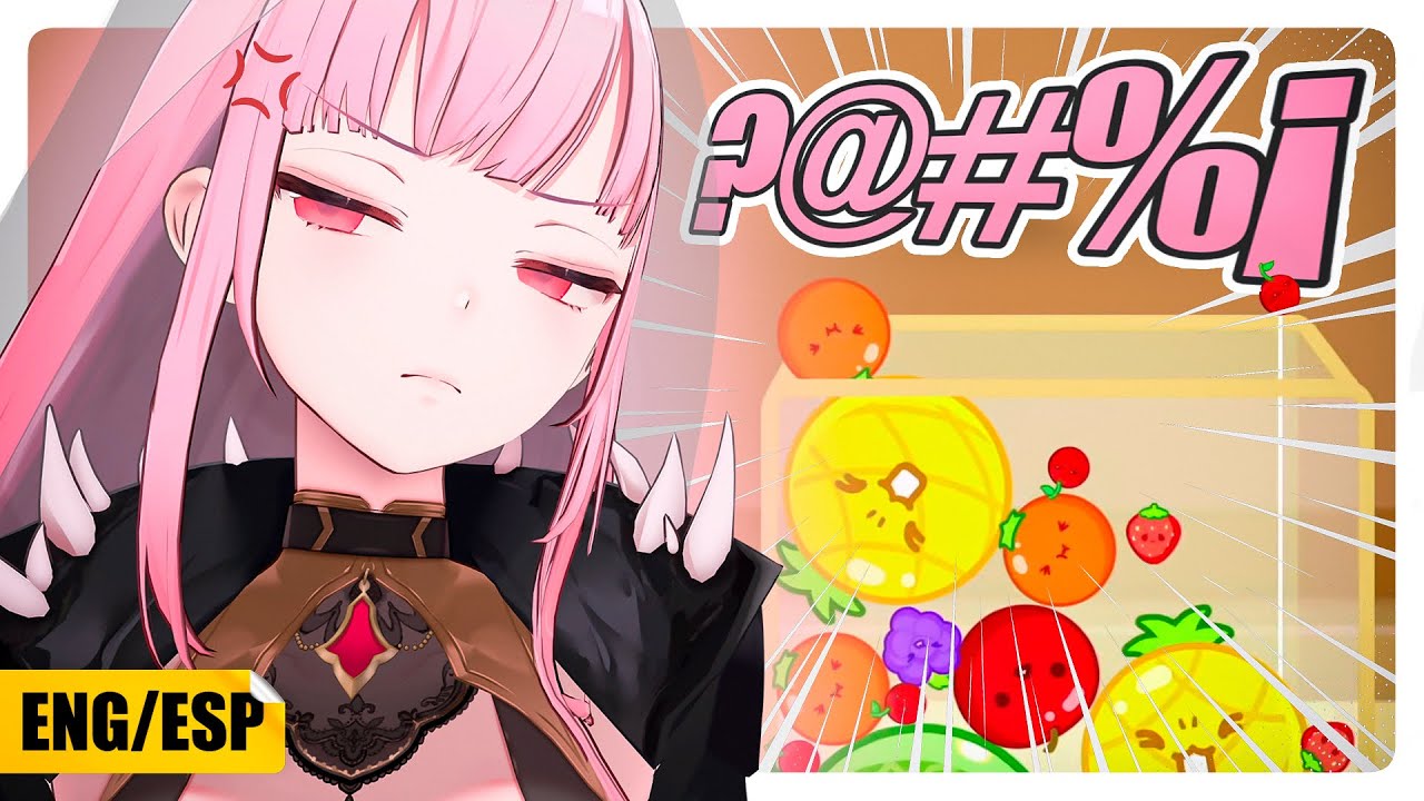 The watermelon game is relaxing... except for Calli | Hololive [ENG/ESP ...