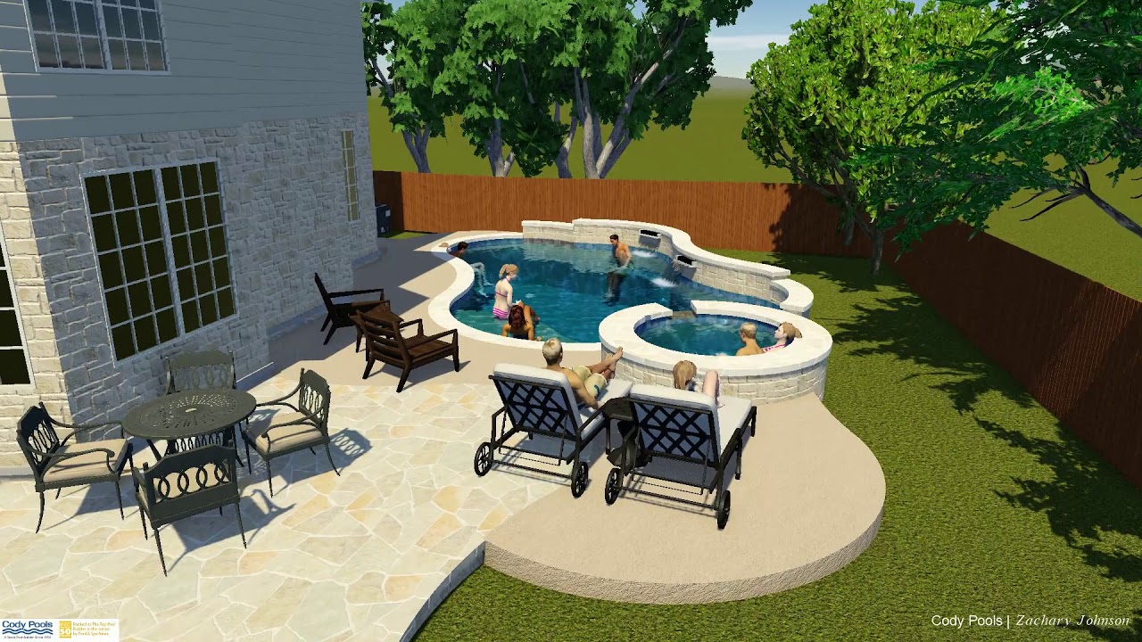 The Neff Pool - Designed by Zach Johnson - Cody Pools - YouTube