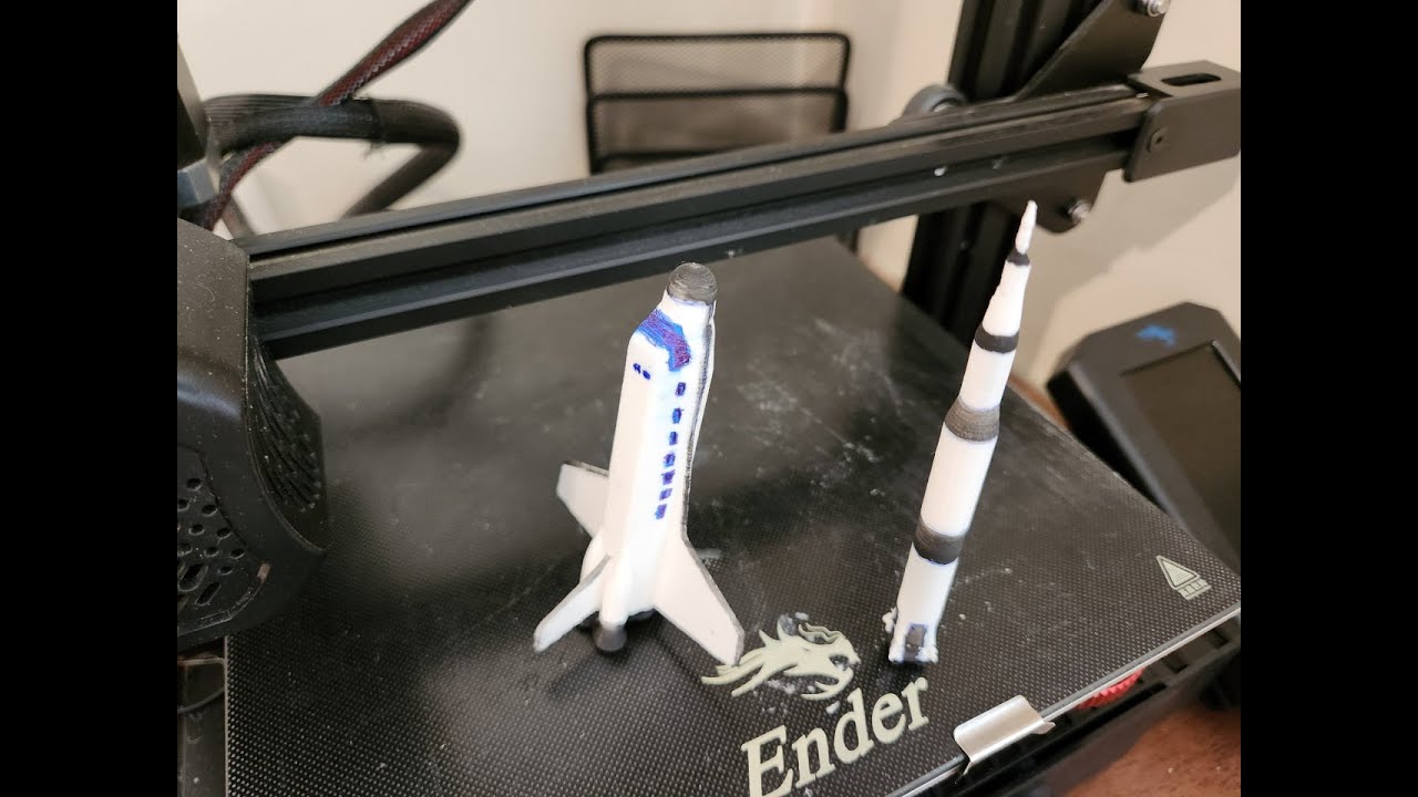 Space Rocket (Shuttle) - 3D Printing Time Lapse - YouTube