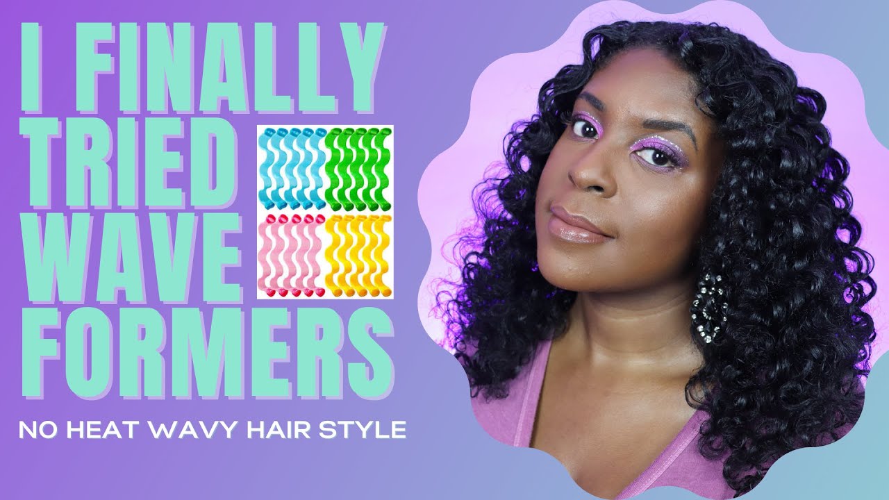 I finally tried WAVE FORMERS! NO HEAT Wavy Hair Style - YouTube