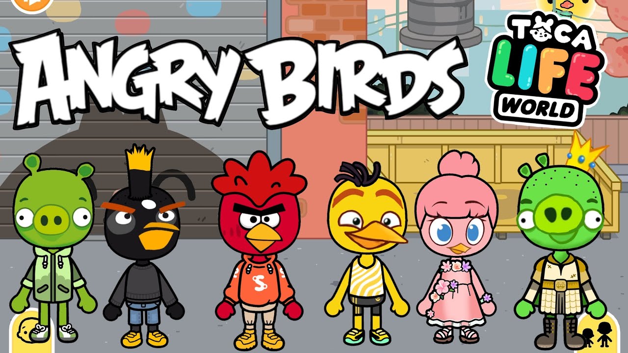 Angry Birds Humanized in Toca life world | Toca Boca - YouTube