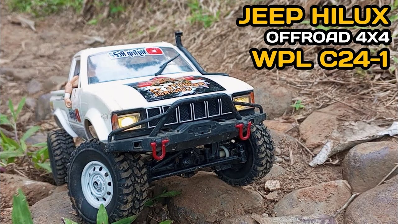 Rc Offroad Car Wpl c24 Jeep Hilux Adventure 4x4 || Akar Hutan RC - YouTube