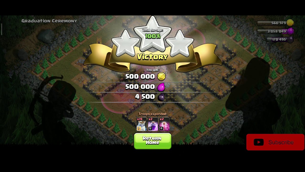 coc graduation ceremony 500000 loot - YouTube