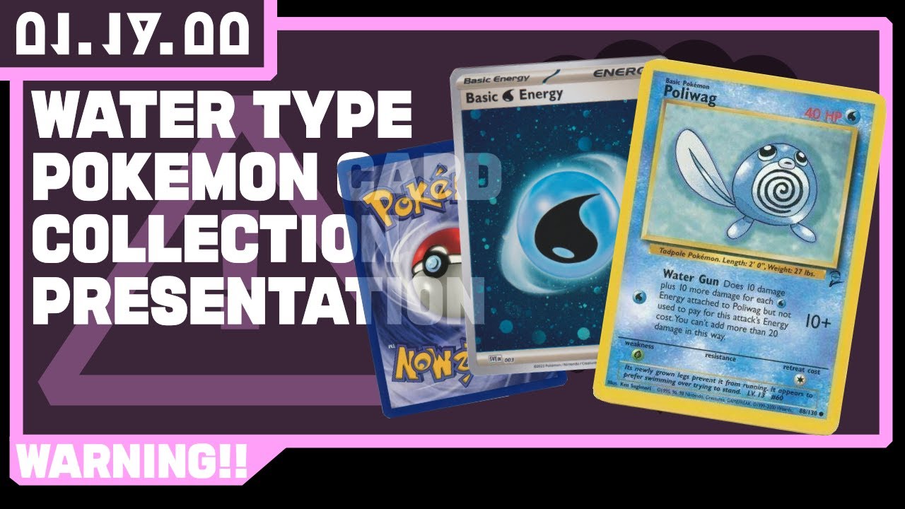 // WATER TYPE POKEMON CARD COLLECTION - ENTRY 1 //Jester's Livestream ...