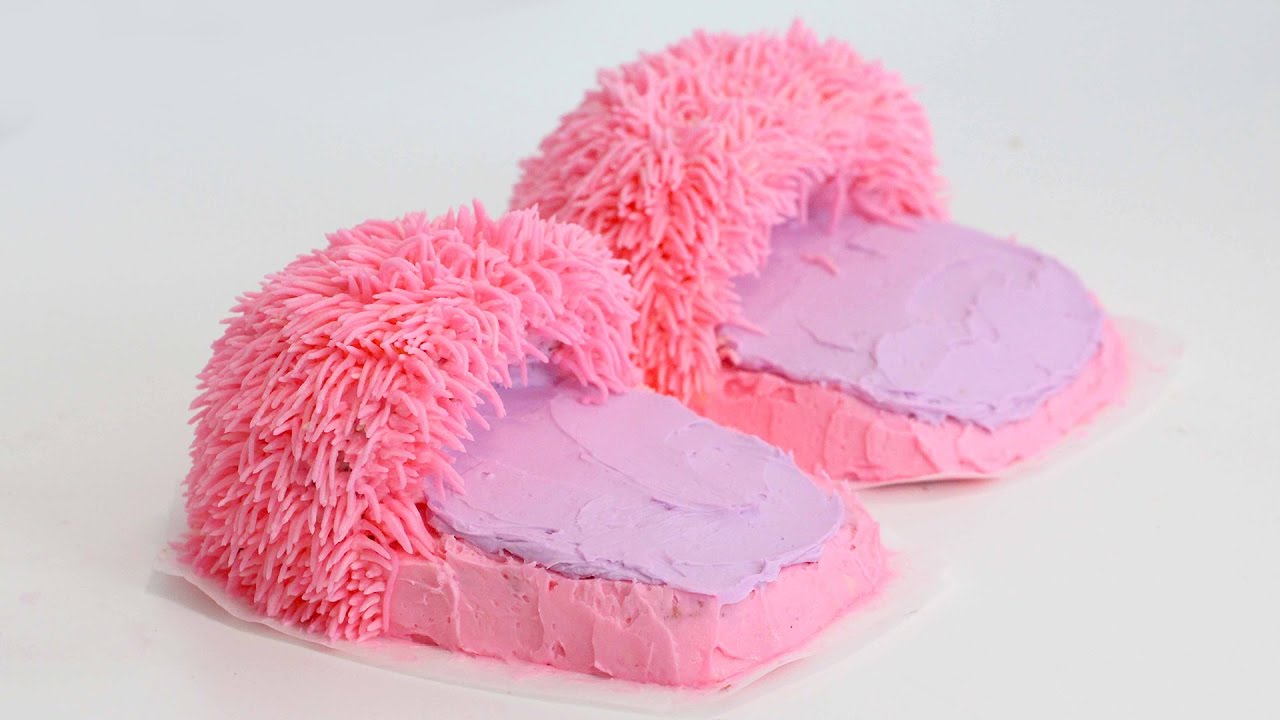 How to make Fuzzy Slipper CAKES!! | RECIPE - YouTube