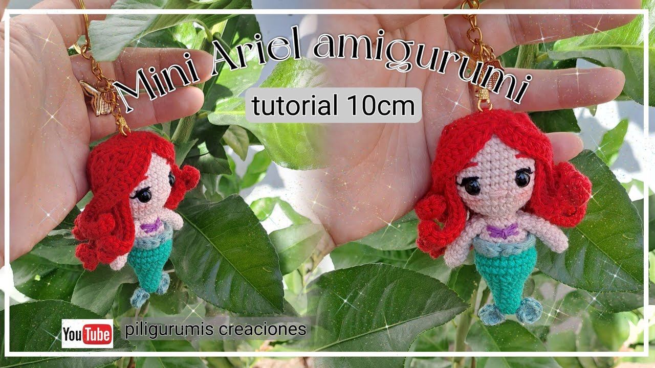Mini sirenita ariel tutorial- amigurumi - YouTube