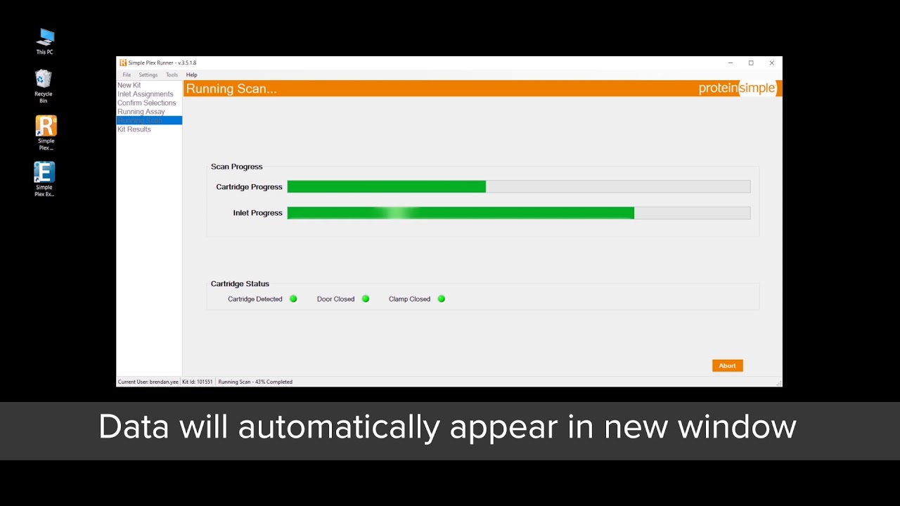 Using Simple Plex Runner software to process a 16x4 cartridge - YouTube