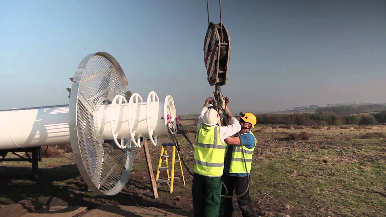 Endurance wind turbine installation by Newgen - YouTube