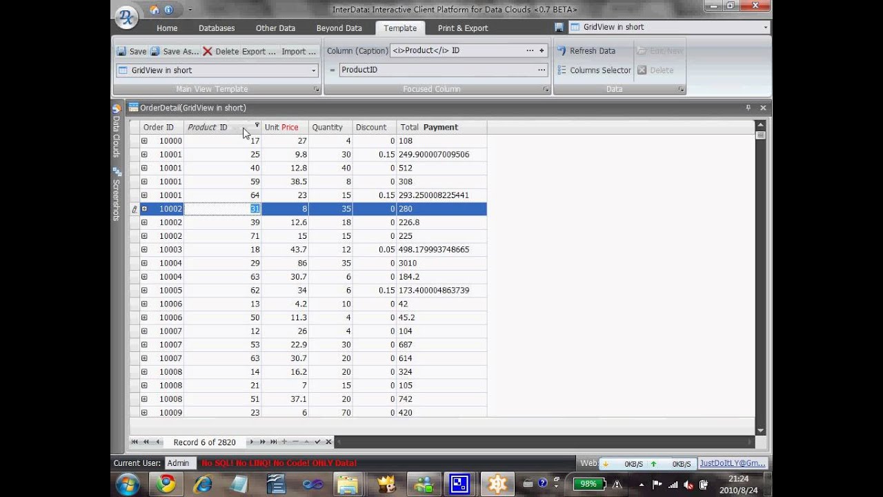 Excel like Grid analysis - YouTube