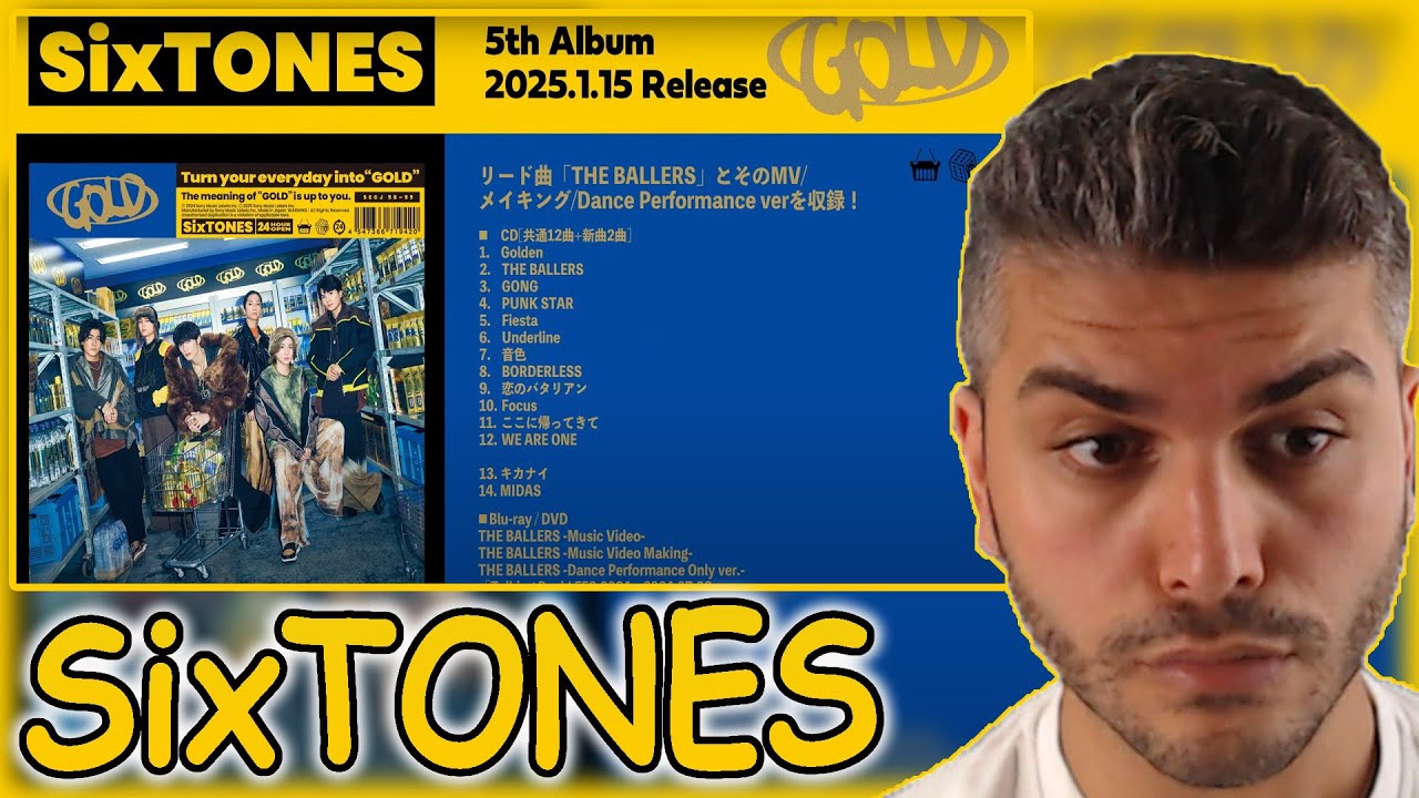 SixTONES – 5th Album「GOLD」nonSTop digeST REACTION - YouTube