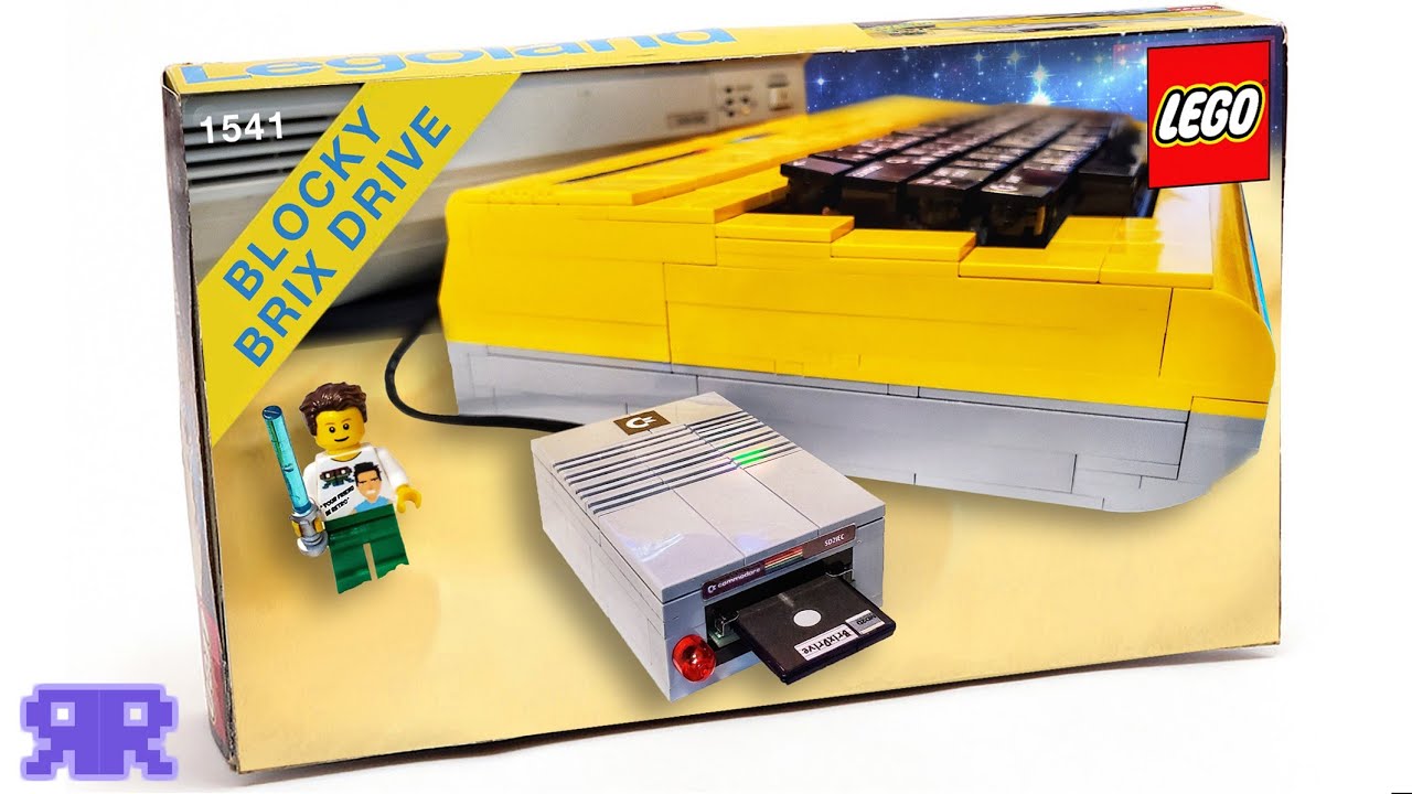 Working LEGO Commodore Blocky Brix Drive! SD2IEC floppy disk drive ...