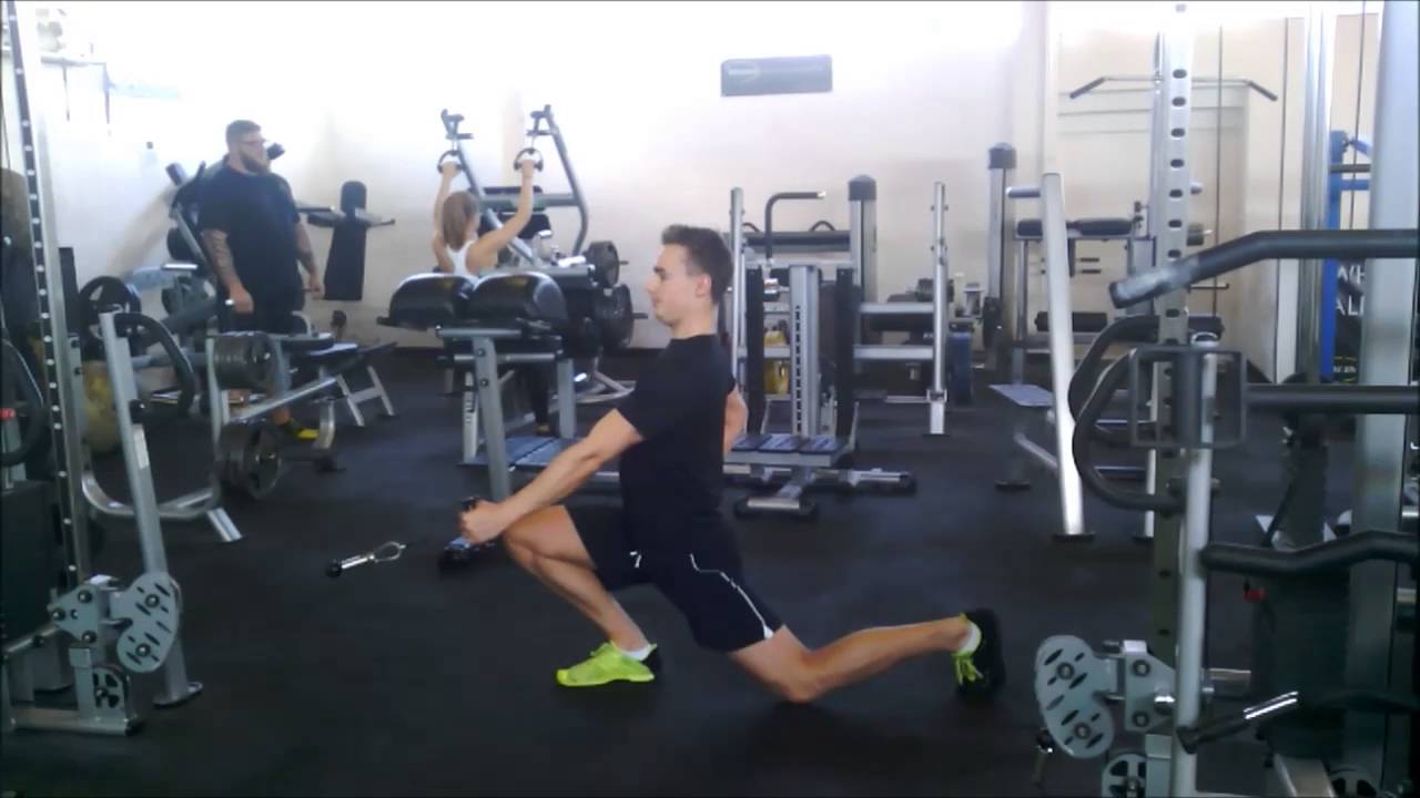 Low Cable Split Squat (Feet on Floor) - YouTube