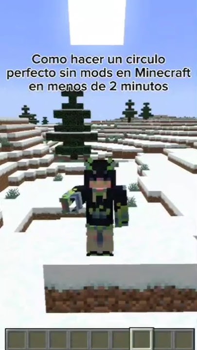 Como Hacer un Circulo PERFECTO en MINECRAFT en DOS Minutos - YouTube