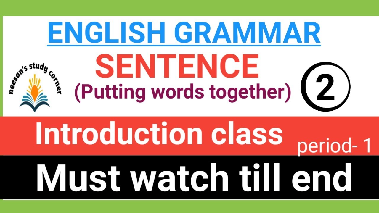 English Grammar Chapter 1 Sentence Introduction Class YouTube english-grammar-chapter-1-sentence-introduction-class-youtube