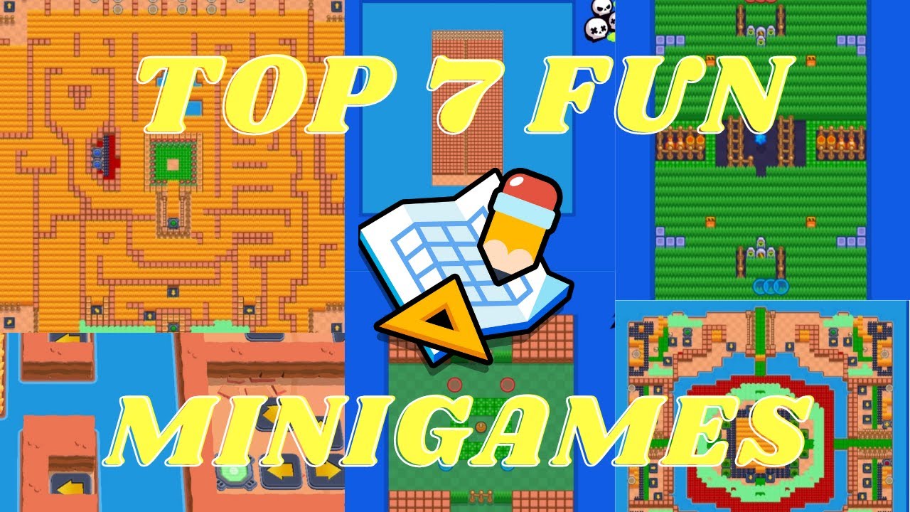 TOP 7 FUN MINIGAMES IN BRAWL STARS MAP MAKER - YouTube