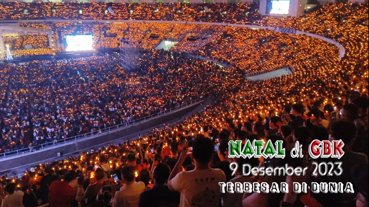 Perayaan Natal di GBK 9 Desember 2023 Terbesar di Dunia - YouTube