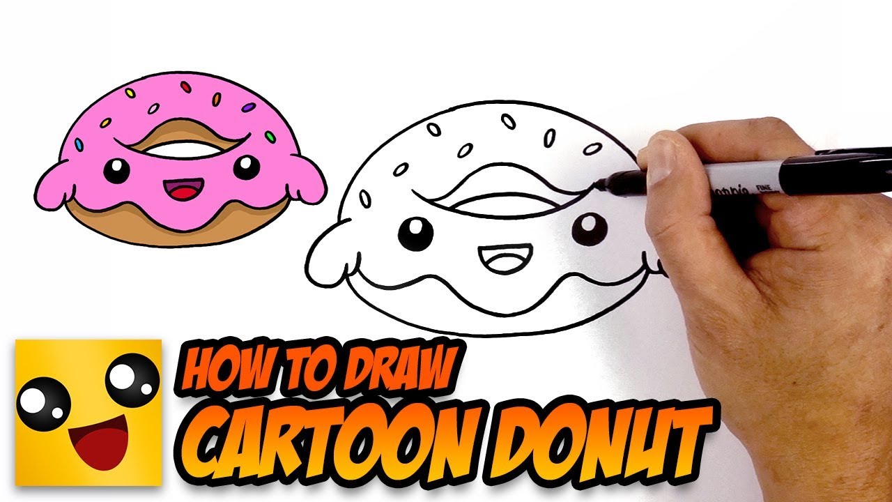 How to Draw a Donut - Art Lesson for Kids - YouTube