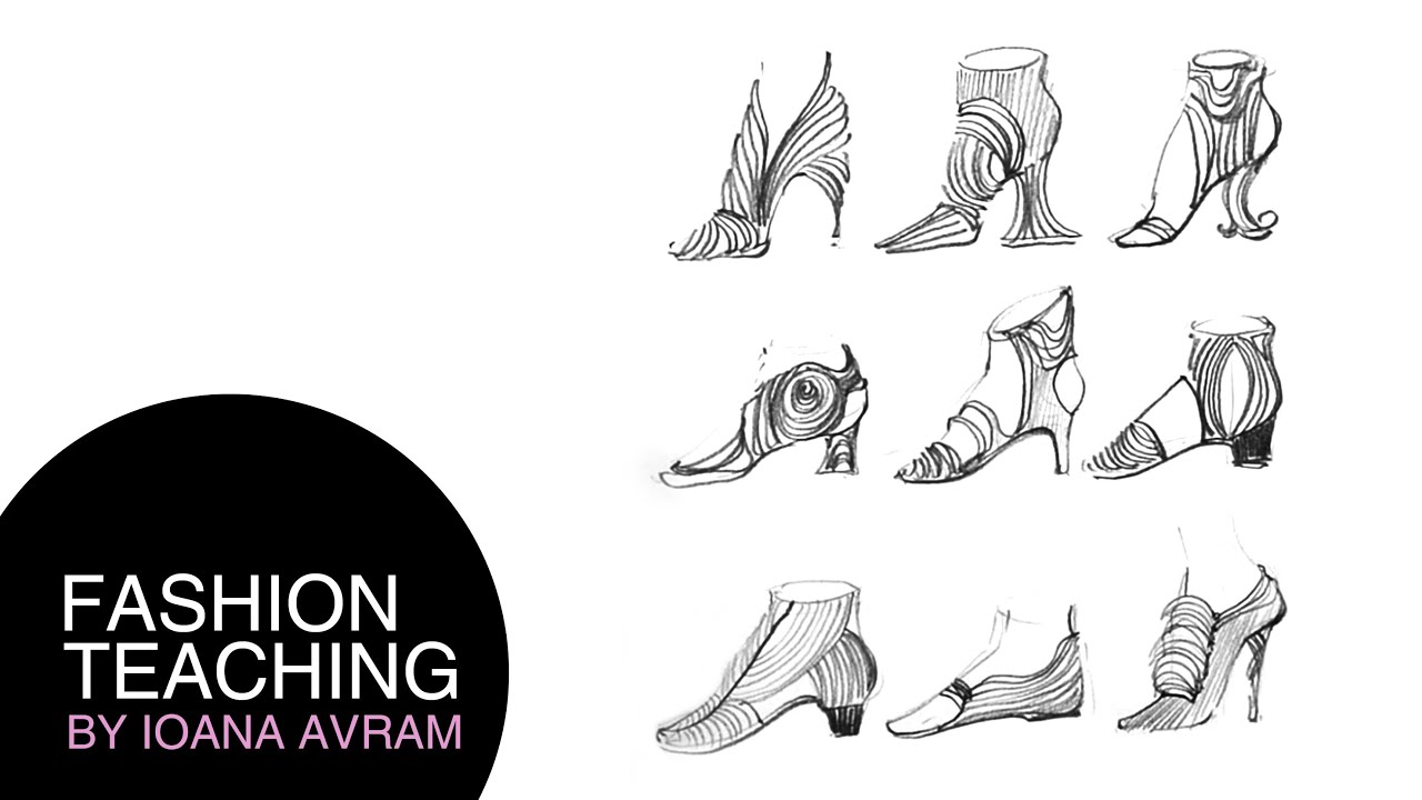 Designing shoes inspired by lines and dots - YouTube