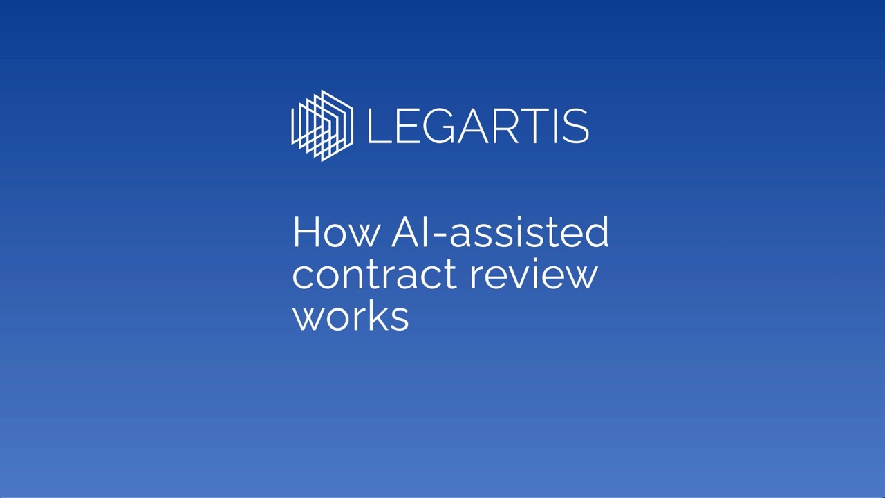 How AI in contract review works I Legartis - YouTube