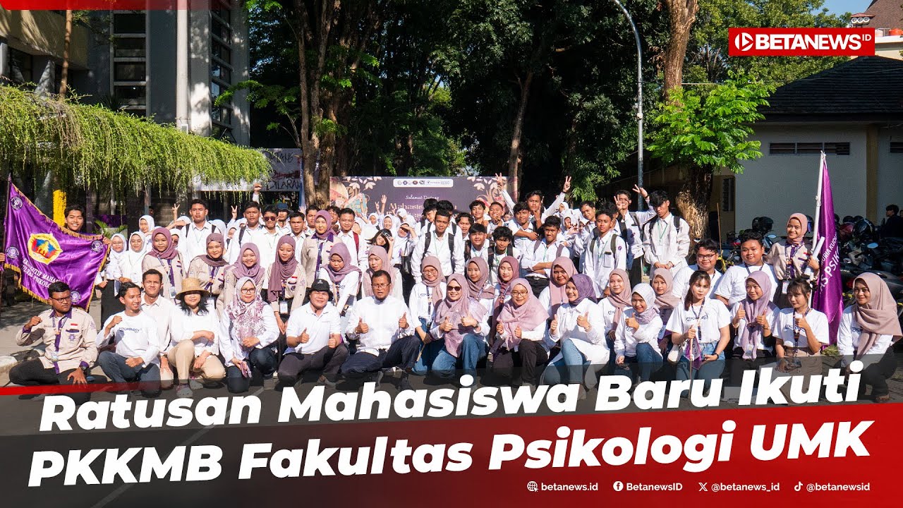 Ratusan Mahasiswa Baru Ikuti PKKMB Fakultas Psikologi UMK - YouTube