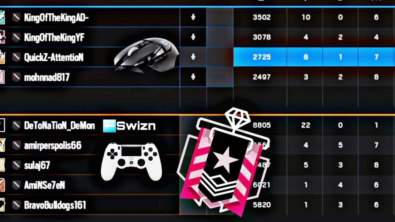 22-1 vs 5 MnK Diamonds-Rainbow Six Siege Console Diamond - YouTube