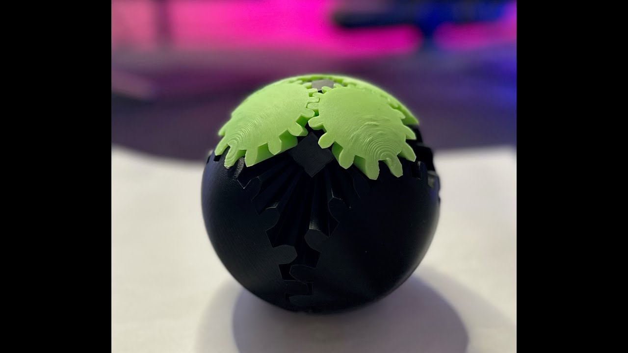 Gear Ball Assembly #3d #gearball #3dprinting #shortvideo #fidget - YouTube