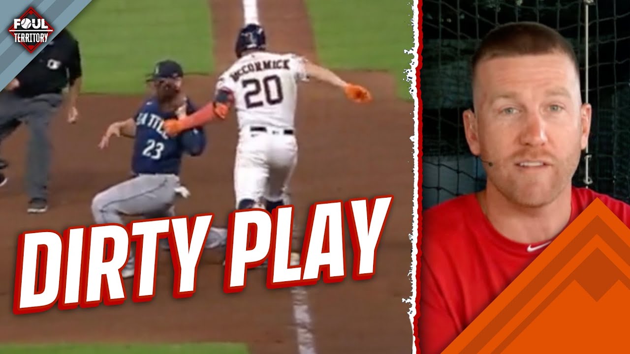 Reaction to the Chas McCormick "Dirty Play" | #FTLive - YouTube
