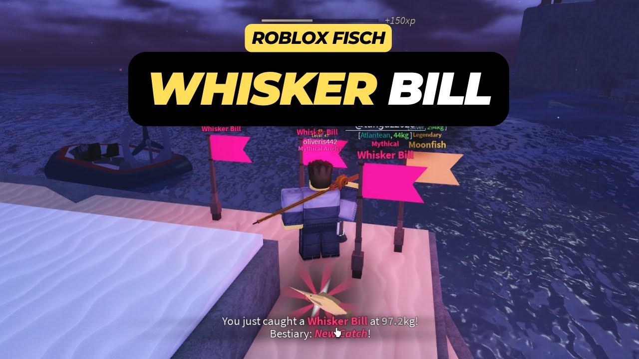 How to Get a Whisker Bill Fish in Roblox Fisch - YouTube