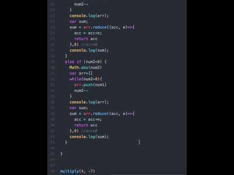 solve this - javascript multiply Two numbers Without Multiply Operator - YouTube